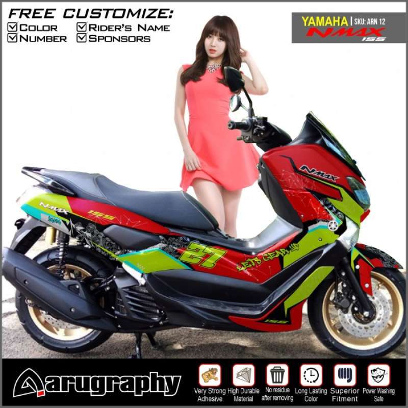 Jual Decal Yamaha Nmax 155 - Premium Sticker Decals N Max - Arn12 Di ...