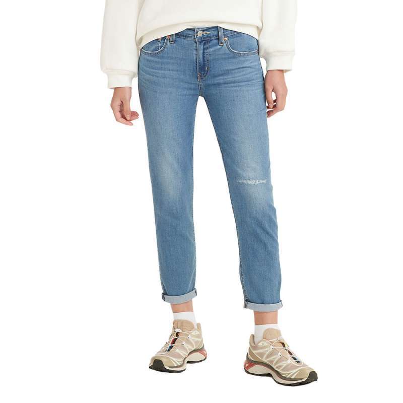 Jual Levi's Mid Rise Boyfriend Patched In Cool (19887-0249) - Inseam 27 ...