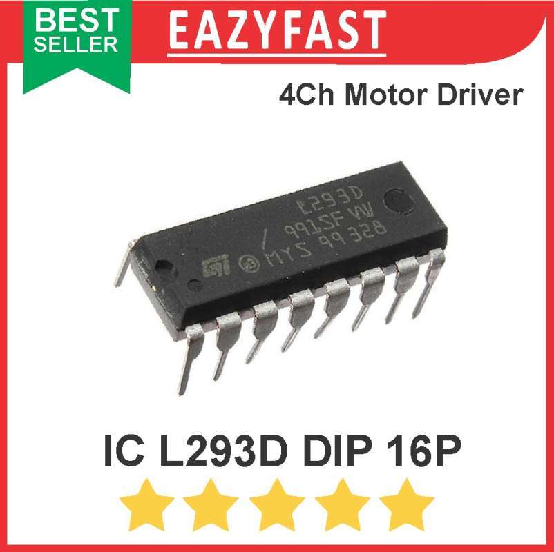 Jual IC L293D Chip Driver Motor DC Stepper di Seller Eazyfast_Store ...