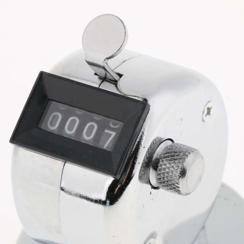 Jual 4 Digit Counting Manual Hand Tally Number Counter Mechanical Click ...