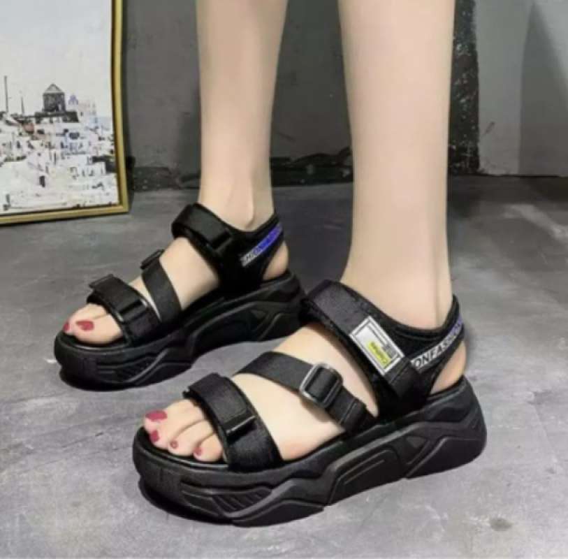 Promo Sandal Gunung Wanita Model Korea Fashion Cewek Kekinian Sendal ...