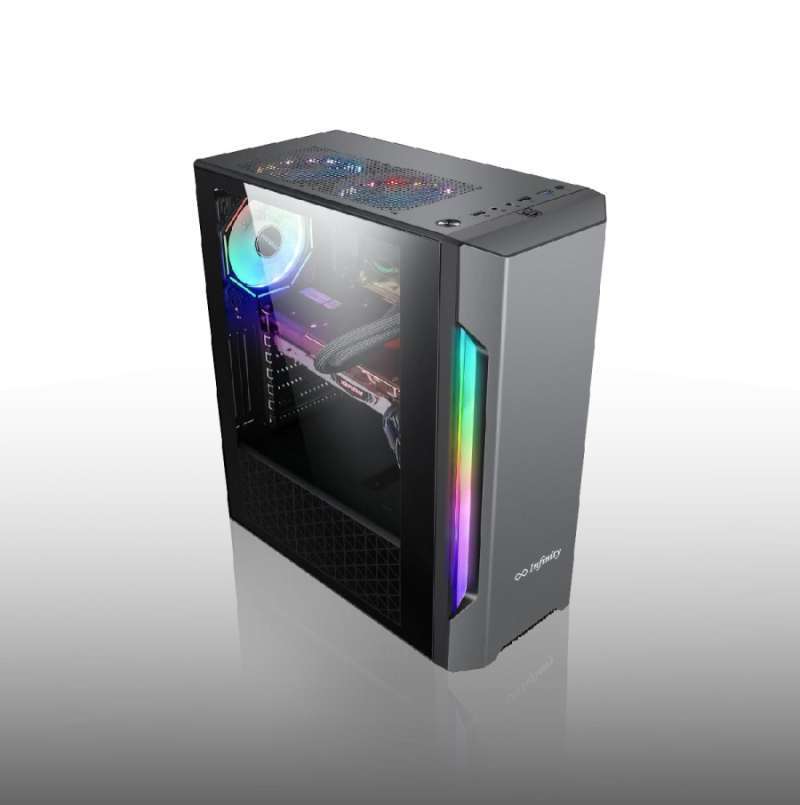 Jual Casing Infinity Flash V2 Tempered Glass Atx Matx Gaming Case Di ...