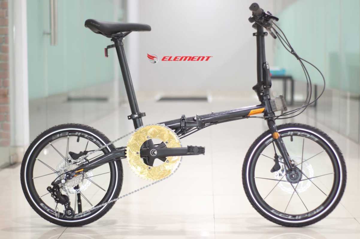 Jual Sepeda Lipat Element Troy 10 Speed Original Terbaru - Harga Promo ...