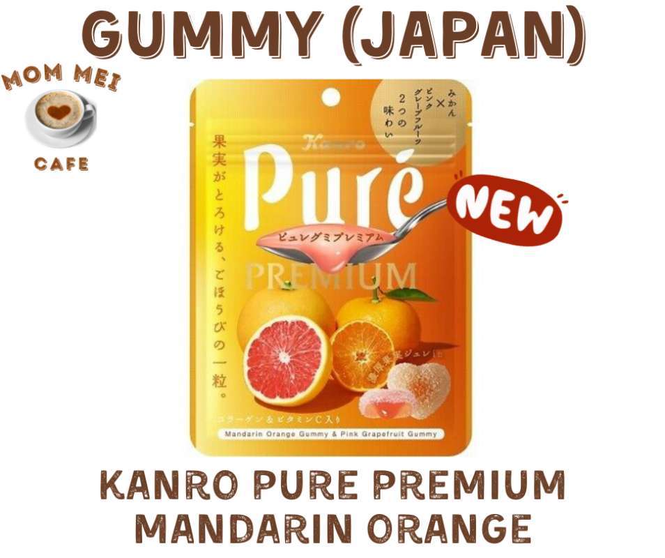 Jual Permen Kanro Pure Premium Mandarin Orange Gummy Candy (japan) Di Seller Mom Mei Cafe ...