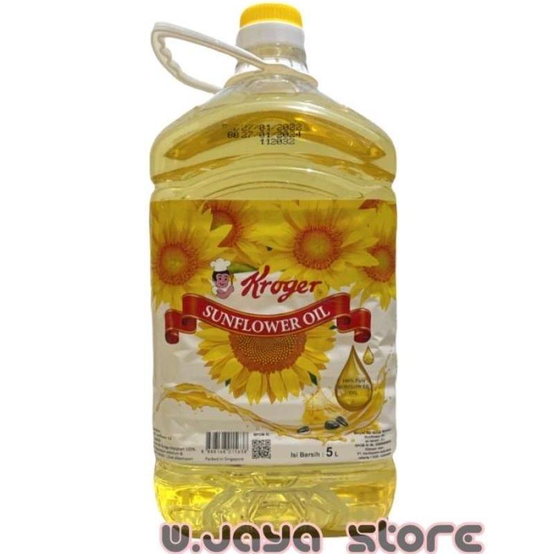 Jual Kroger Sunflower Oil 5 lt / Minyak Bunga Matahari 5 lt di Seller W ...