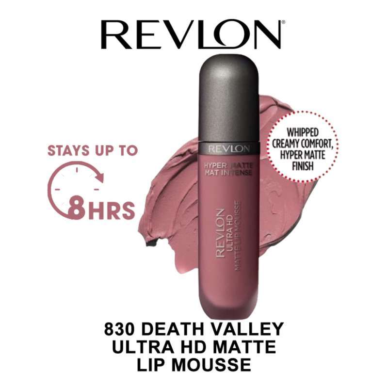 Jual REVLON ULTRA HD HYPERMATTE LIP MOUSSE 830 DEATH VALLEY - LIQUID ...