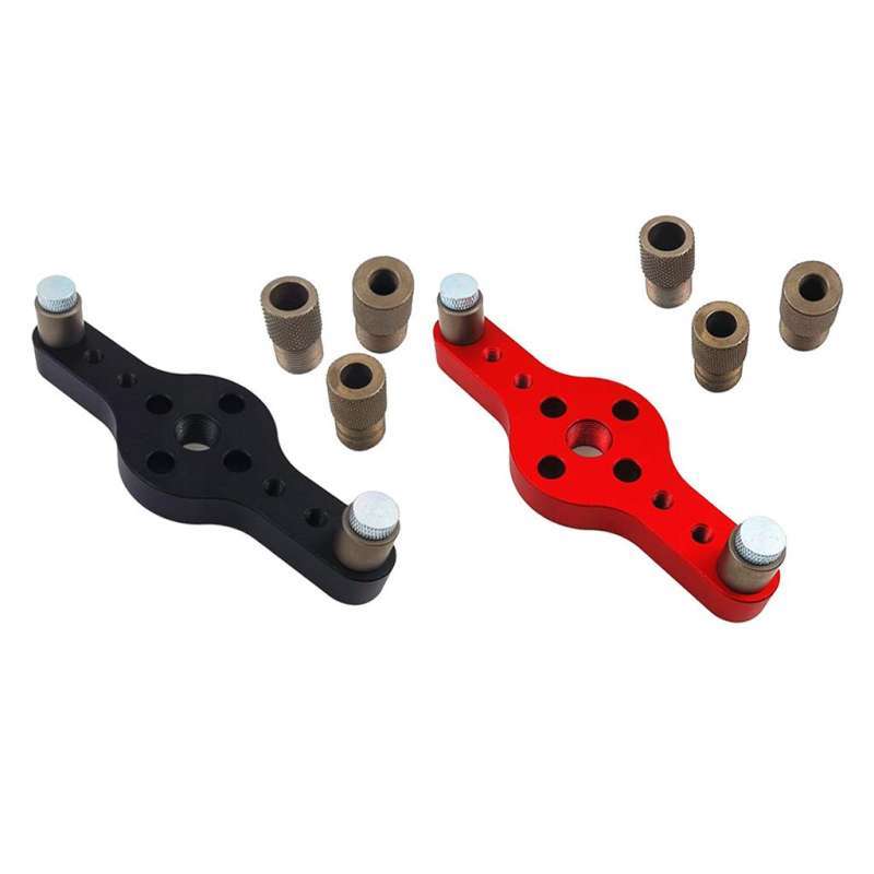 Jual Circular Wood Locator Puncher Woodworking Drill Guide with Drill ...