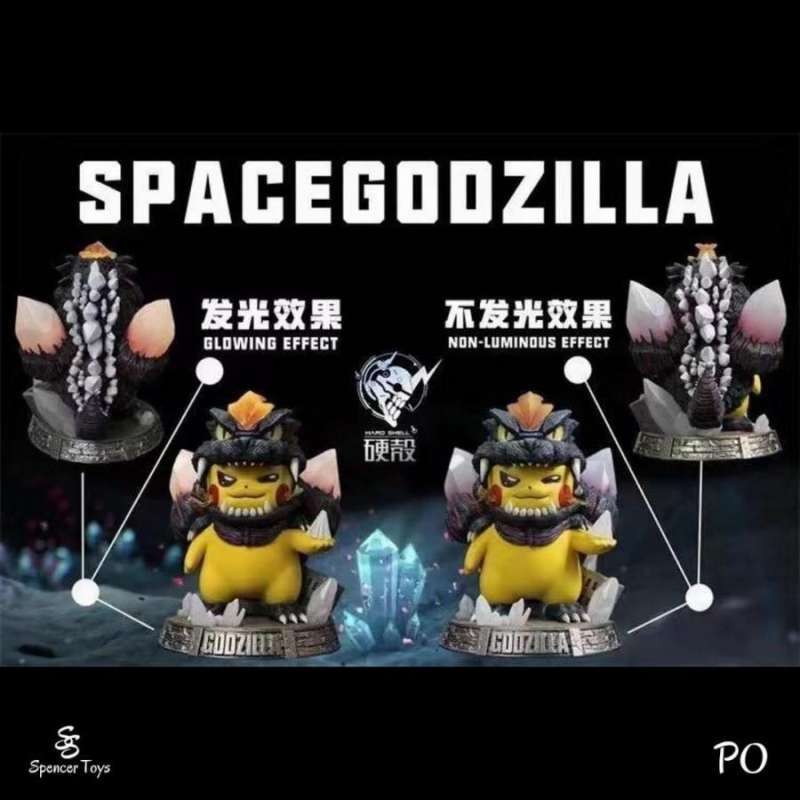 Jual DP PO RESIN STATUE PIKACHU SPACE GODZILLA HARD SHELL SPENCERTOYS ...