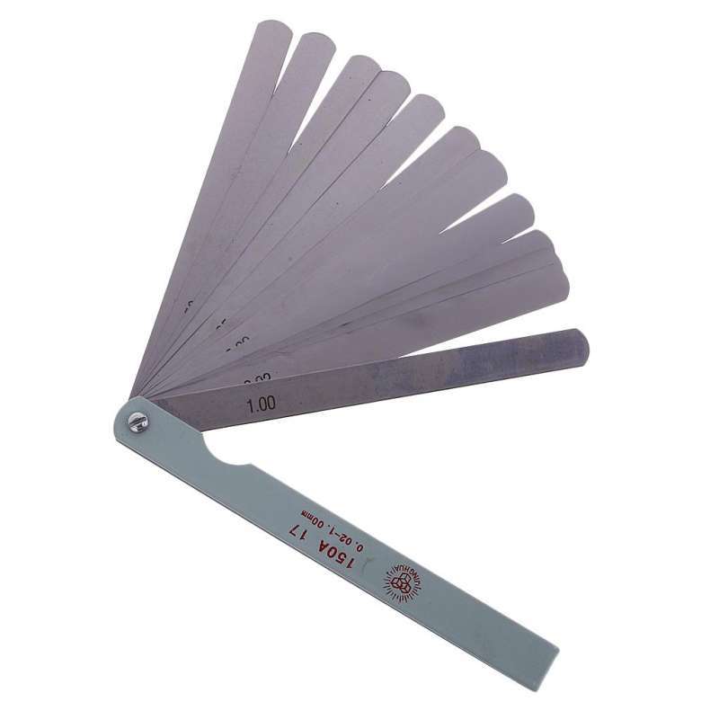 Jual Metric Feeler Gauge Ruler 17 Blade Spark Plug Valves Measure Gap ...