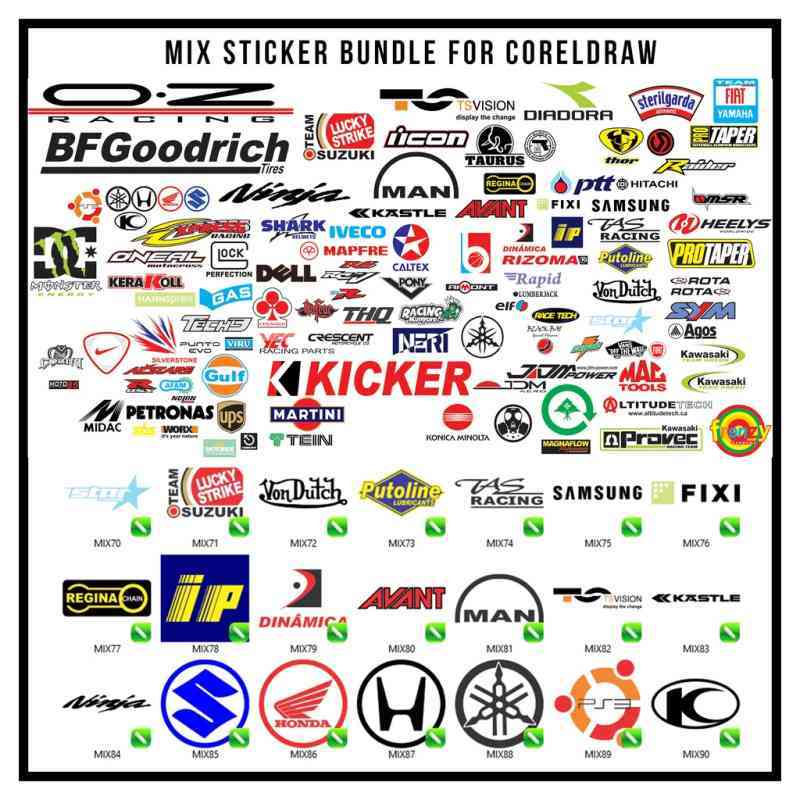Jual Mix Sticker Bundle For Coreldraw For CorelDraw di Seller DIGITAL ...