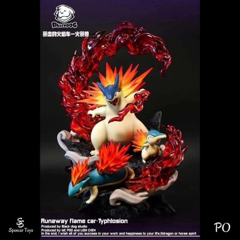 Jual DP PO RESIN STATUE TYPHLOSION BLACKDOG (PRE-ORDER) SPENCERTOYS di ...