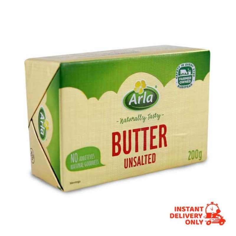 Promo ARLA BUTTER UNSALTED 200 GR Diskon 25% di Seller Lottemart Fresh ...