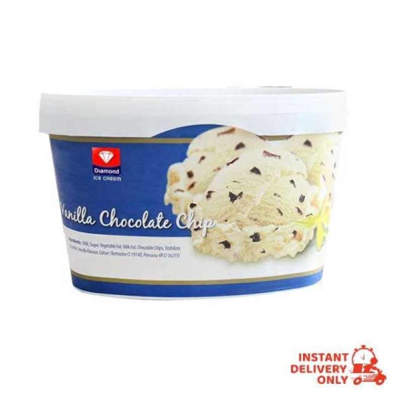 Promo DIAMOND ICE CREAM VANILA CHOCO CHIP 700M Diskon 30% di Seller ...