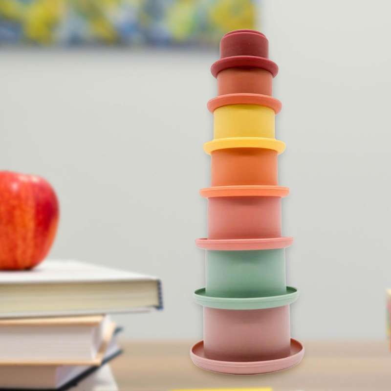 Jual 2x Toddlers Stacking Cups Sensory Bath Toy Stackable Sorting For ...