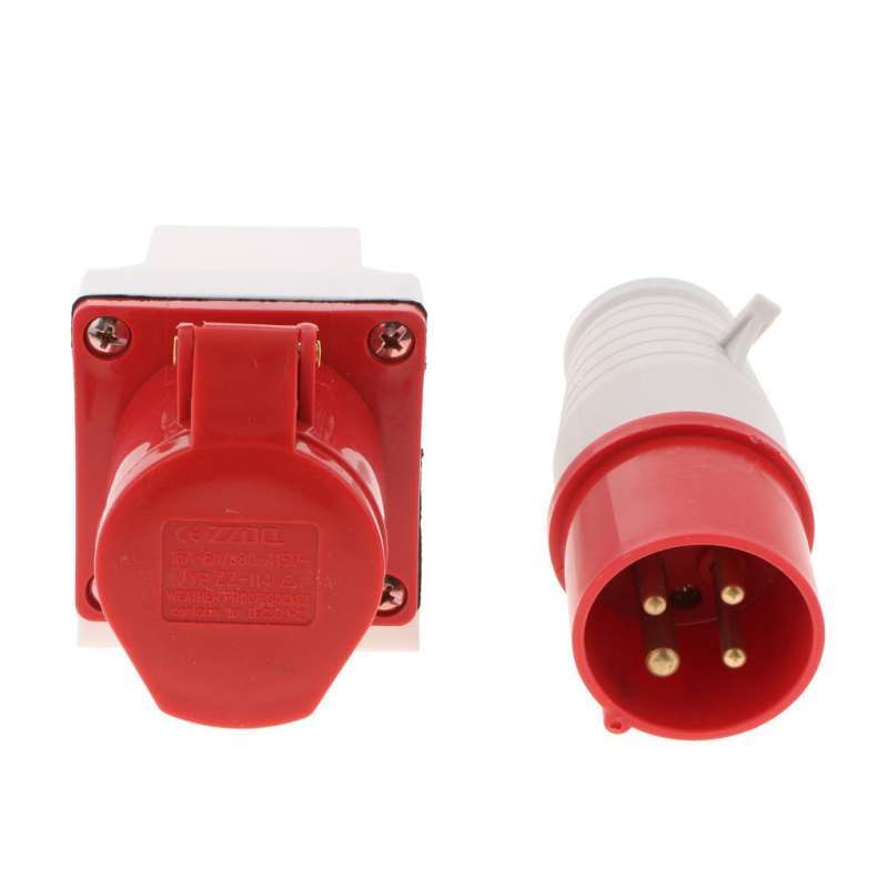 Promo Waterproof 16A Male Female Connector Set,Electrical Connector ...