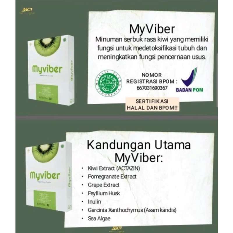 Jual Myviber Myfiber Mci Pelangsing Dan Detox Fiber Herbal Diet Rasa ...