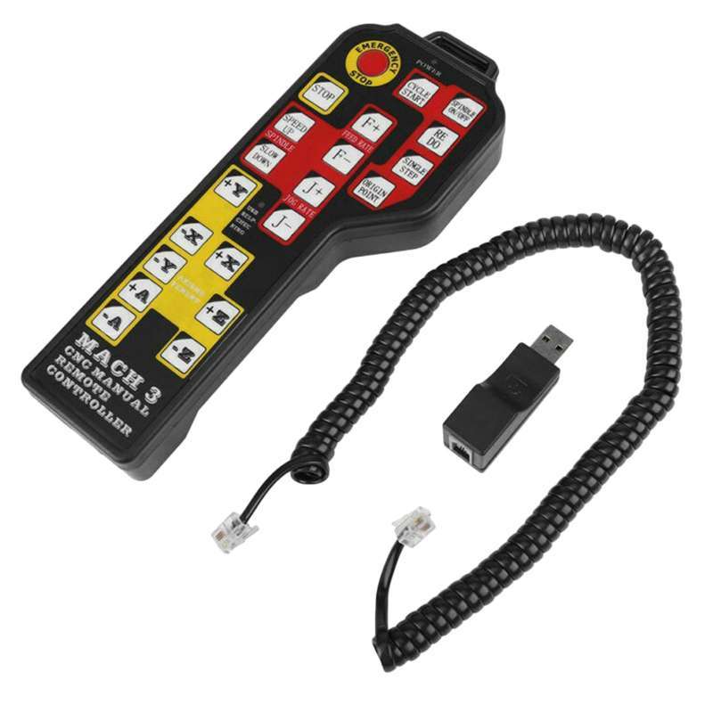Jual USB Engraving Remote Control Controller For Mach3 System CNC ...