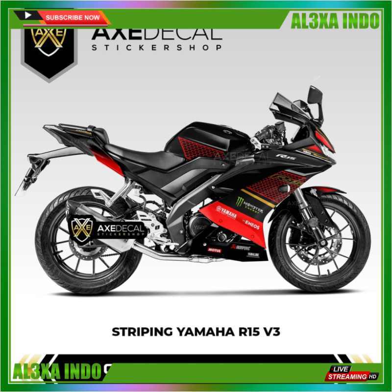 Jual Striping R15 V3 Livery Krt Stiker Motor Yamaha R15 V3 Stock Dec di ...