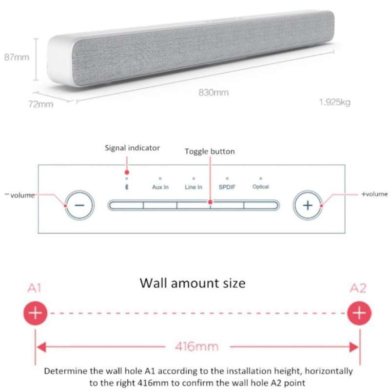 Jual MI TV Sound Bar Bluetooth Wireless 8 Speakers PUTIH di Seller ...