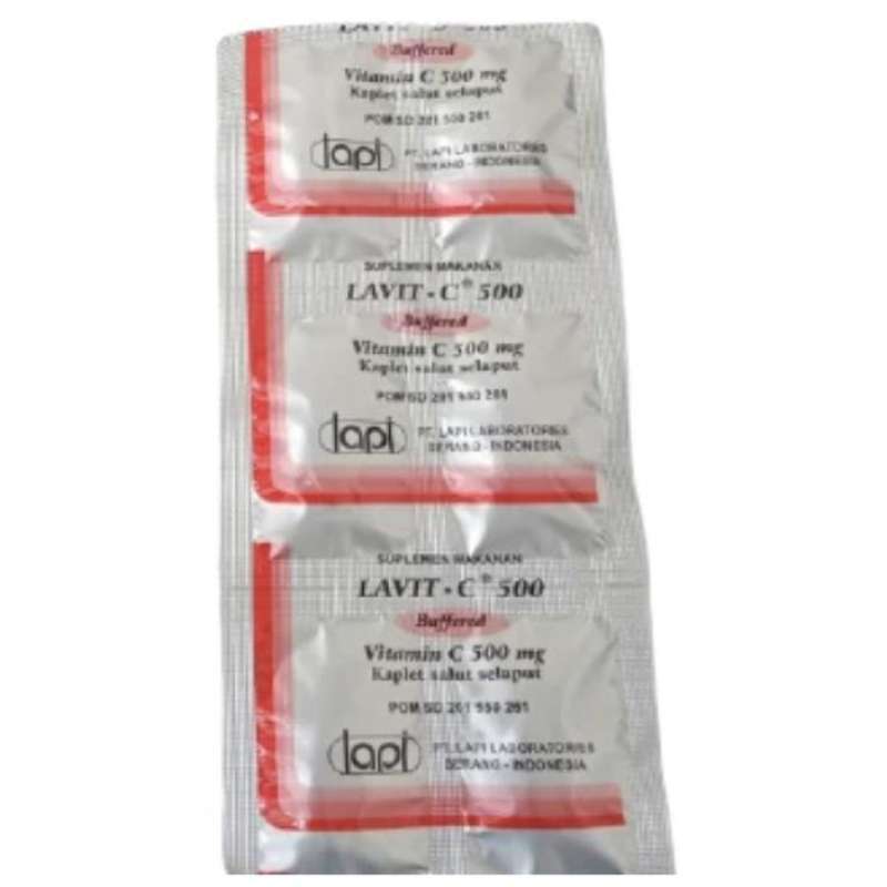 Jual Lavit-c 6s Vitamin C 500 Mg ( 1 Strip ) 6 Tablet Di Seller Ariduta ...