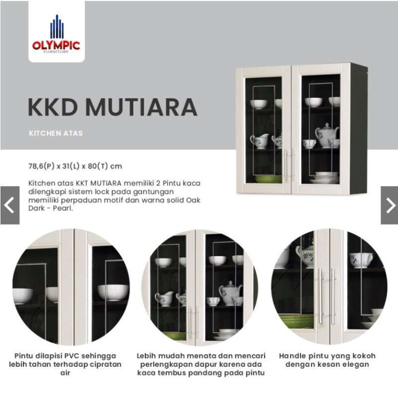 Promo Olympic Kitchen Set Rak Dapur Atas 2 Pintu / Kabinet Atas Diskon ...