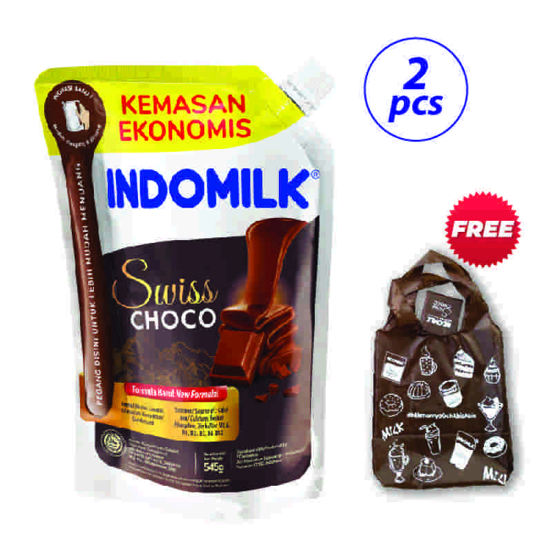 Jual Indomilk Swiss Choco Kental Manis Cokelat Pouch [545 G/2 Pcs ...