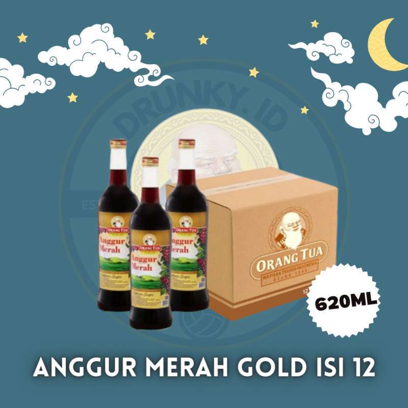 Jual Anggur Merah Gold Ot 1 Dus (12botol) Di Seller Drunky.id - Wiyung ...