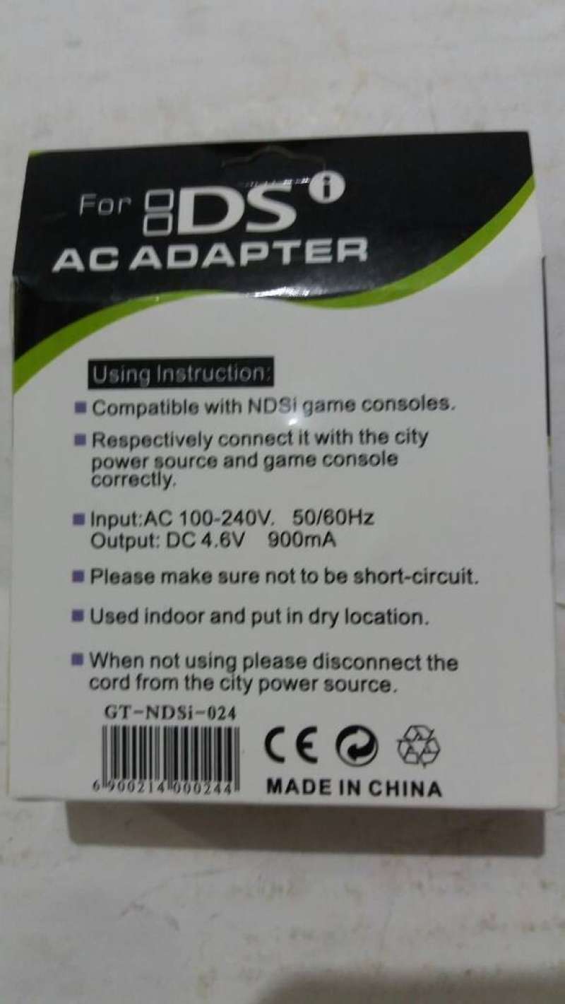 Promo Charger adaptor Nintendo DS XL - Charger Ndsi - XL - 3DS - New ...