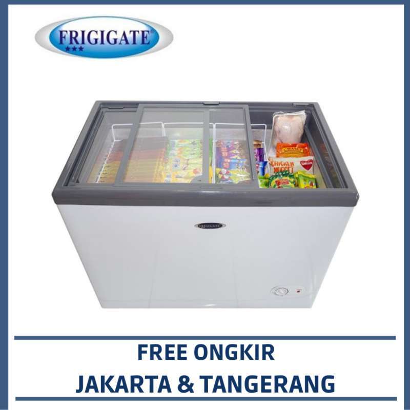 Jual Frigigate F-210sdf Sliding Flat Glass Freezer 190 Liter Di Seller ...