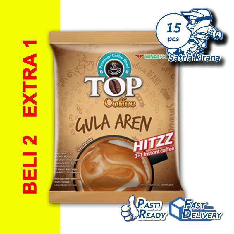Promo Top Coffee Gula Aren 3 in 1 Instan Kopi [22 gr | 1 Renceng ...