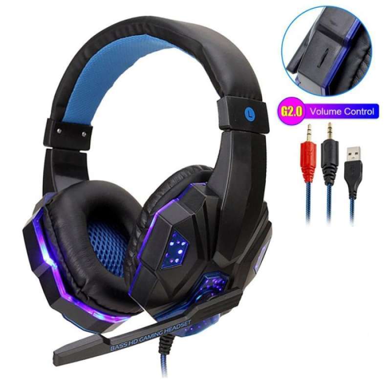 Jual GAMING HEADPHONE HEADSET SUPER BASS RGB LED WITH MIC - SY830MV ...