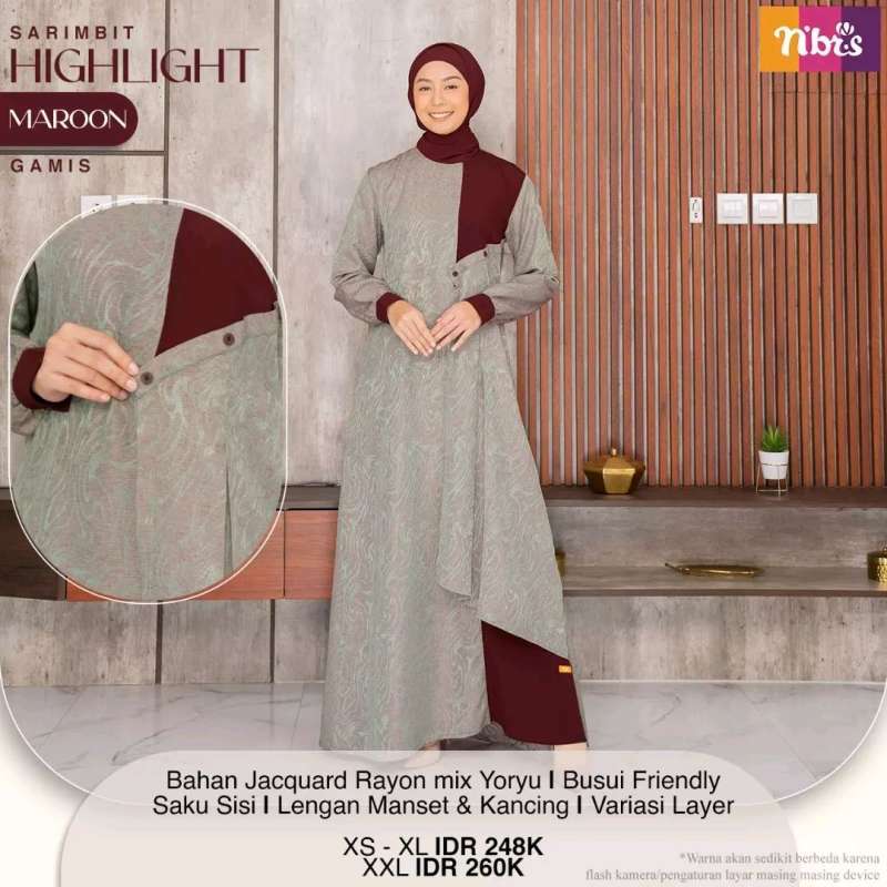 Jual Gamis Nibraw Serimbit Kekinian Terbaru - Harga Promo Juli 2024 ...