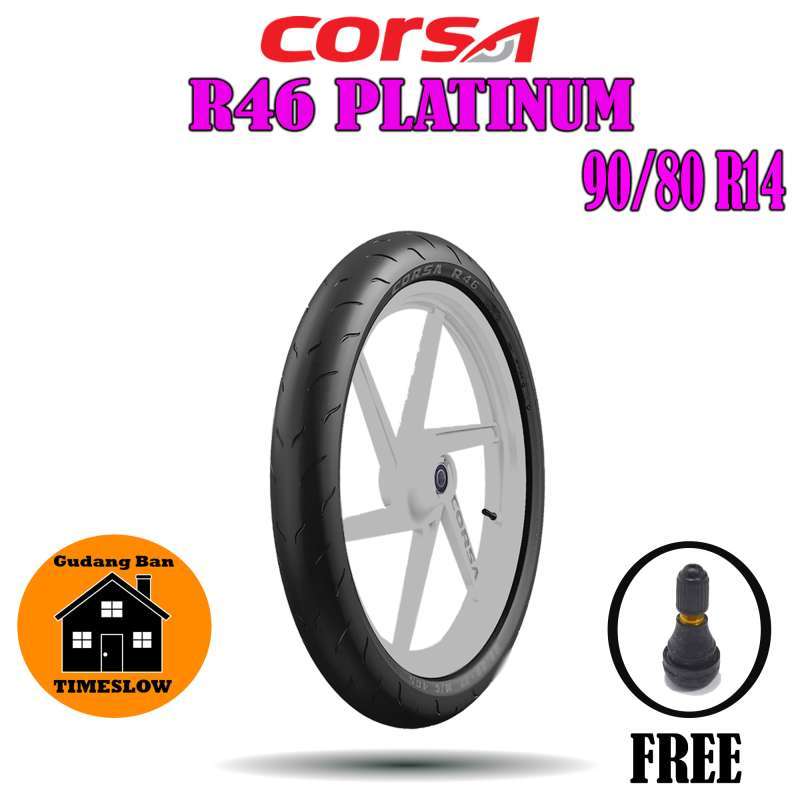 Promo Ban Motor Matic SOFT COMPOUND // CORSA R46 PLATINUM 90/80 Ring 14 ...