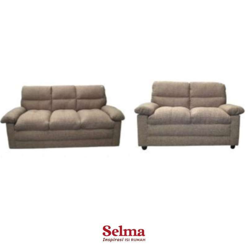 Jual SELMA SET SOFA ADELINE 2S + 3S COKELAT di Seller Selma Official ...
