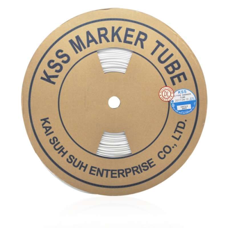 Jual Marker Tube 2,5 Mm Omt 2.5 200mtr/roll Putih Kss Kabel Marker ...