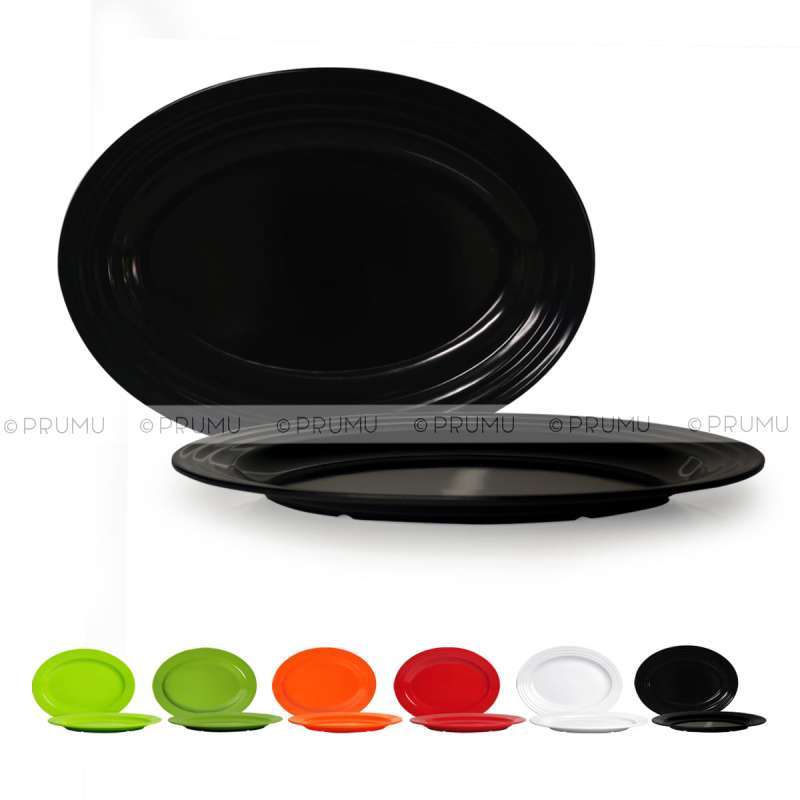 Promo Piring Oval Melamin 12 Inch - Piring Saji - Piring Lodor - Piring ...