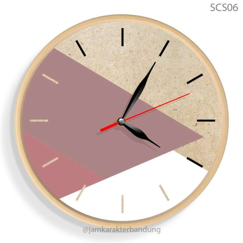 Jual Jam Dinding Minimalis Scandinavian Kayu Unik Moder Scs - Scs01 Di Seller Jam Karakter ...