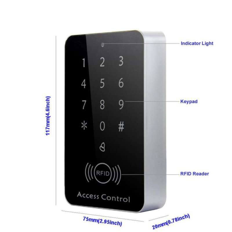 Promo RFID Access Control Panel X1 DoorLock keypad password - MULTY COLOUR Diskon 9% di Seller ...
