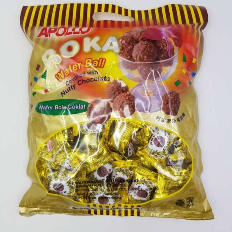 Promo Apollo Roka Wafer Ball 300gr / Isi 50pcs Diskon 25% di Seller ...