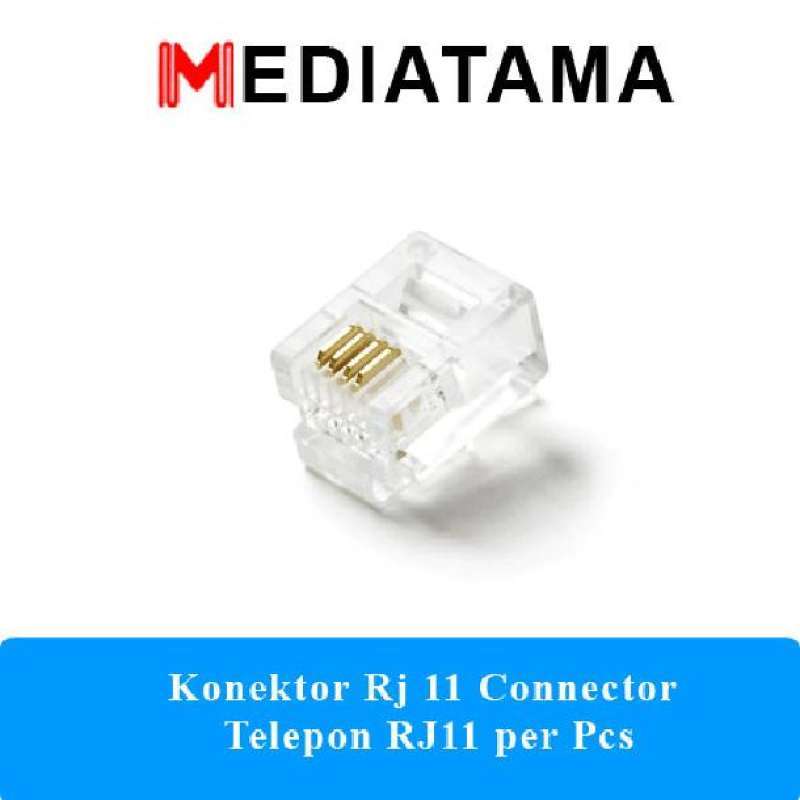 Jual Konektor Rj 11 Connector Telepon Rj11 Per Pcs Di Seller ...