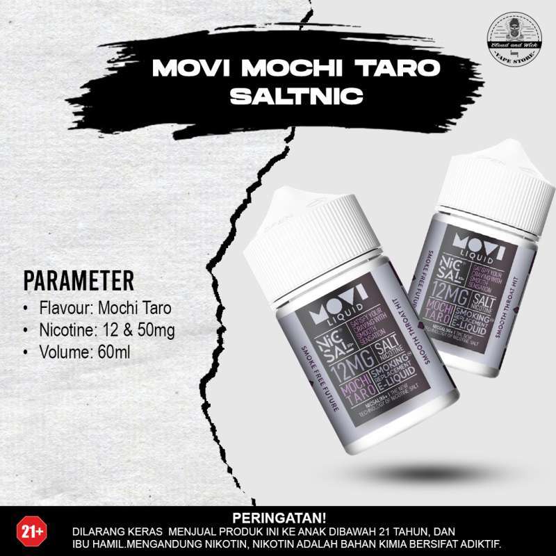 Jual MOVI MOCHI TARO NICSAL99+ SALTNIC 60ML di Seller Cloud and Wick ...