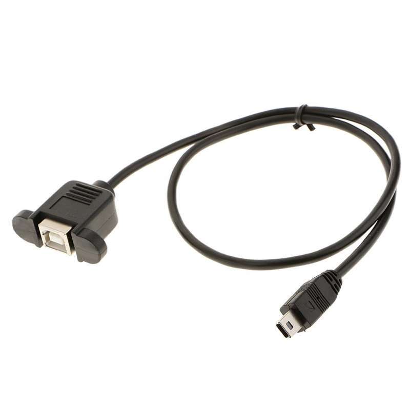 Jual 11xmini Usb 5 Pin Male To Usb 2.0 B Female Jack Printer Panel ...