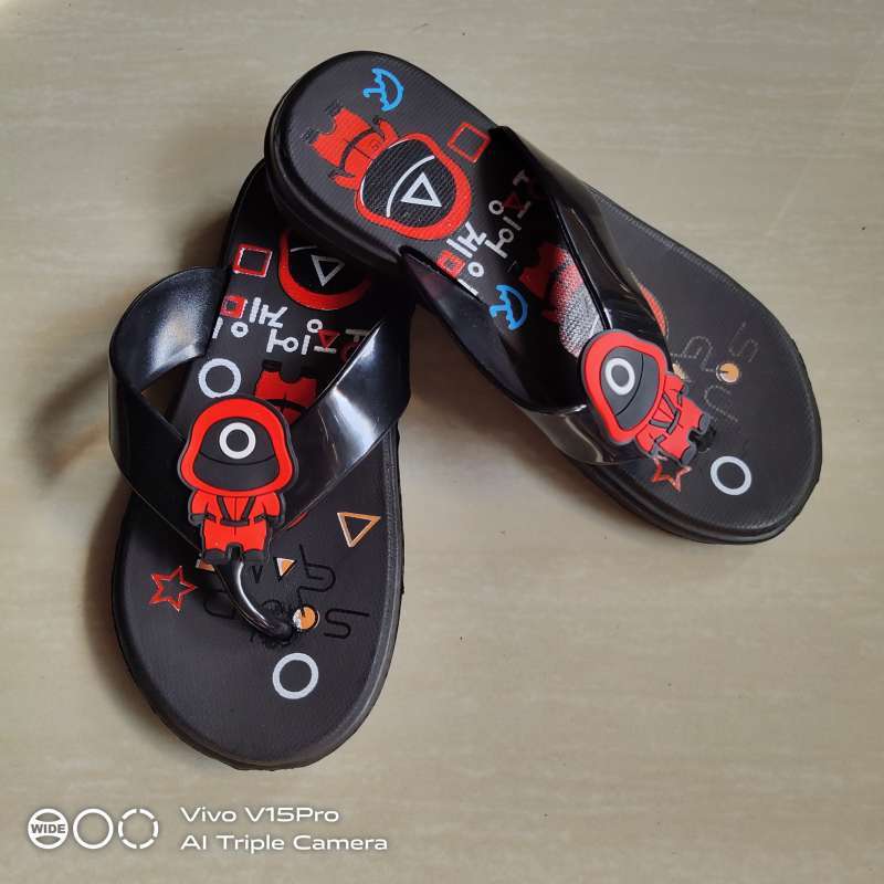 Jual Sandal Sendal Jepit Karet Ringan Anak Cowok Karakter Viral SQUID ...