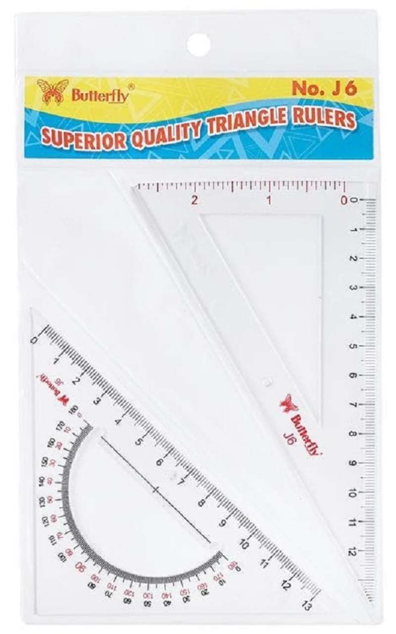 Jual Penggaris Segitiga Butterfly No 6 🏷️ Original Terbaru, Terlengkap ...