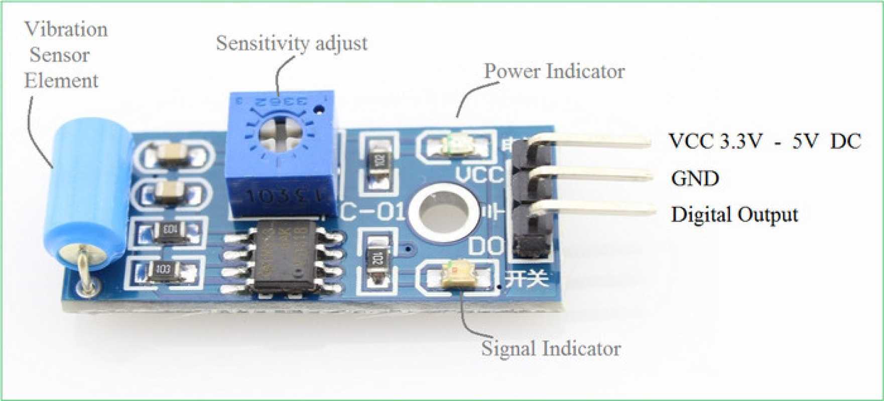 Jual Sw-420 Vibration Sensor Nc Sw420 Modul Sensor Getar Arduino Di Seller Eazyfast_store ...