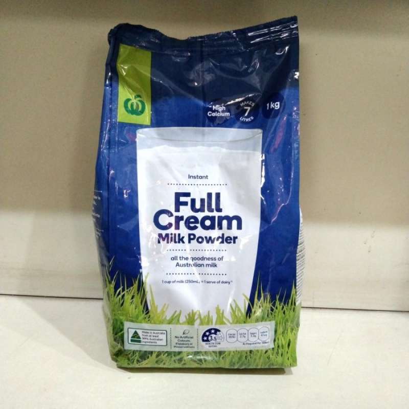 Jual Woolworths Full Cream Milk Powder 1kg/ Susu Bubuk ORI Australia di ...