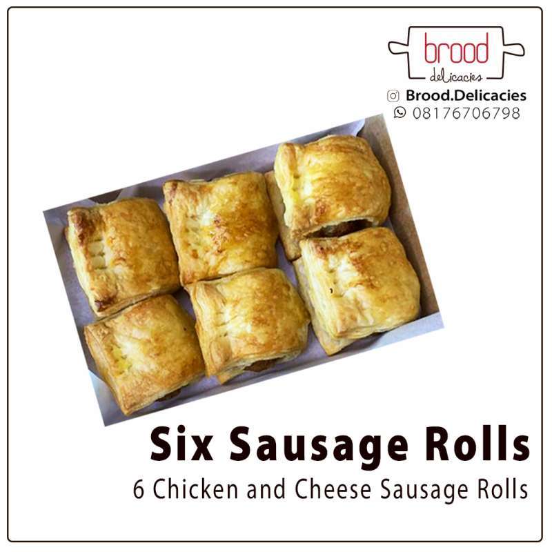 Jual 6 Sausage Rolls Chicken Cheese Saucijs Saucijzen Sosis Brood en ...