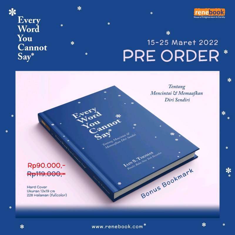 Promo Renebook - Every Word You Cannot Say Diskon 15% di Seller Yenzen ...