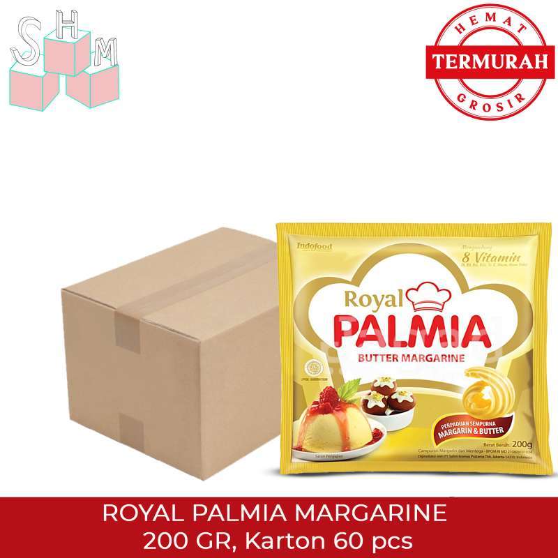 Jual ROYAL PALMIA MARGARINE 200 GR - 1 Karton 60 pcs di Seller Super ...