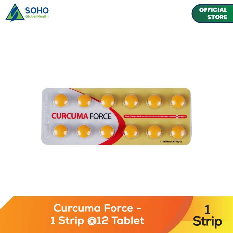 Promo Curcuma Force 1 Blister @ 12 Tablet Diskon 5% di Seller Imboost ...